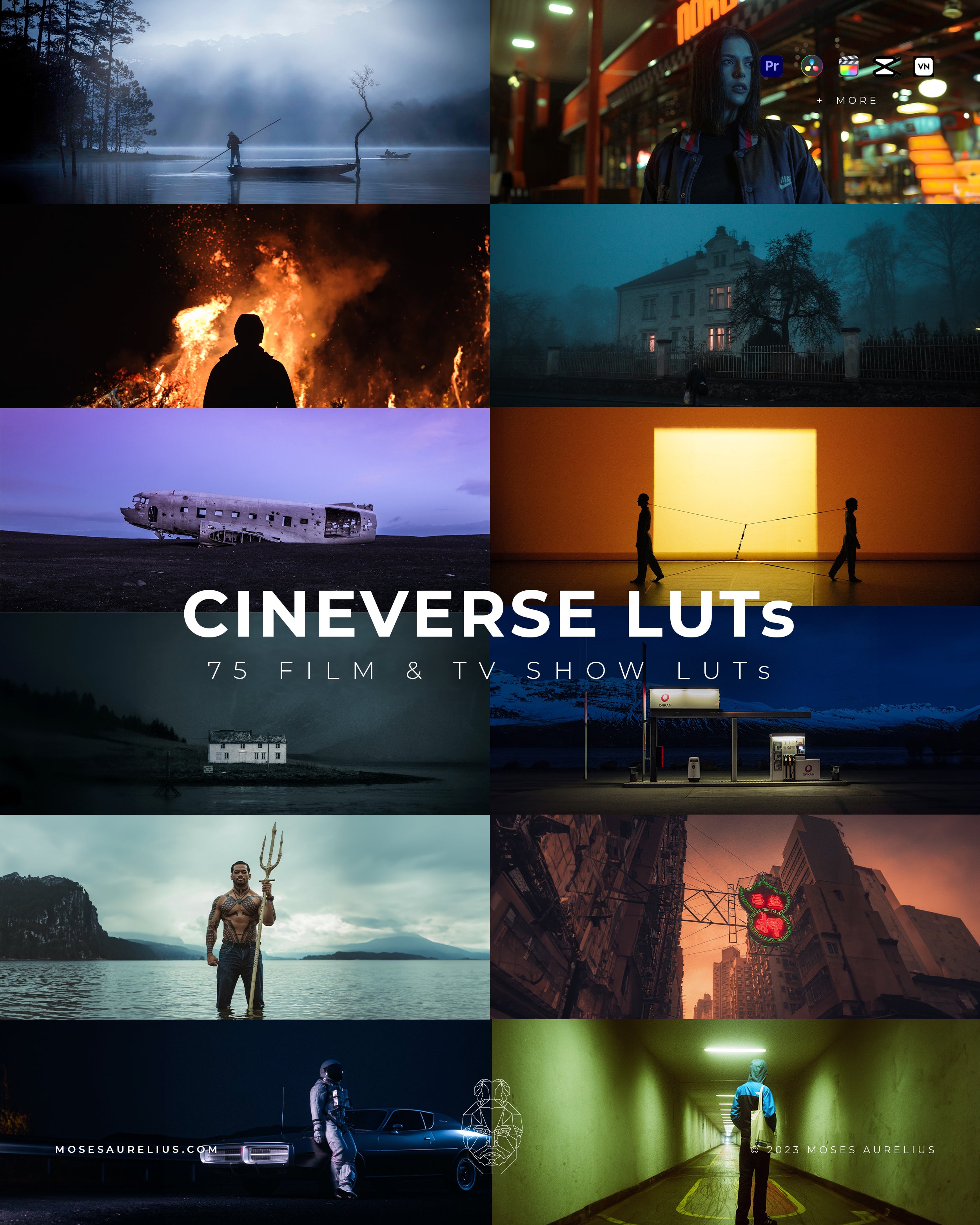 Cineverse Ultimate Bundle - 75 LUTs – Moses Aurelius